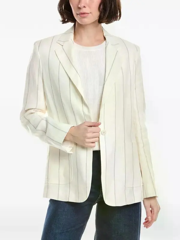 Eleventy Pinstripe Deconstructed Blazer