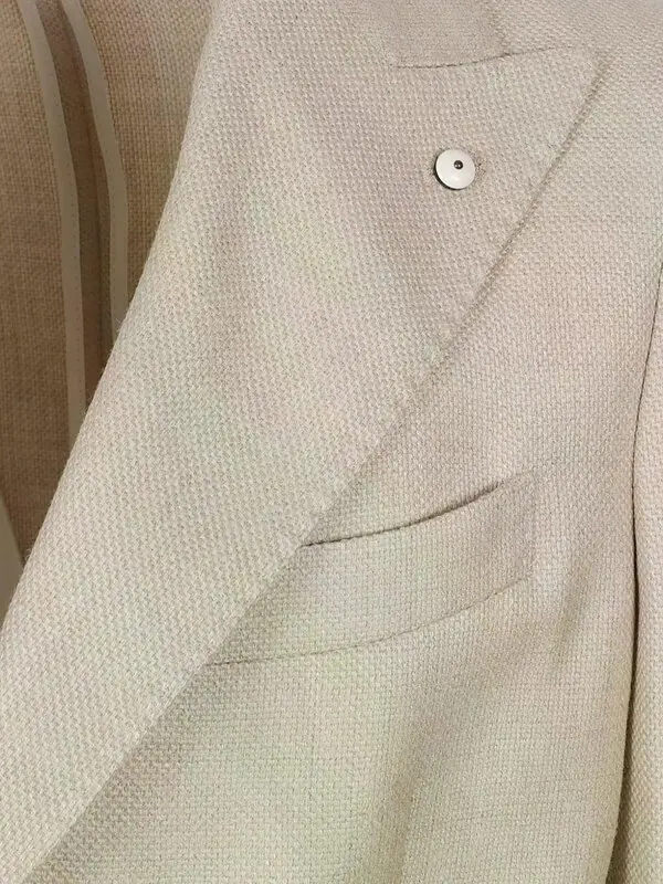 LBM Peak-lapel Single-breasted Blazer