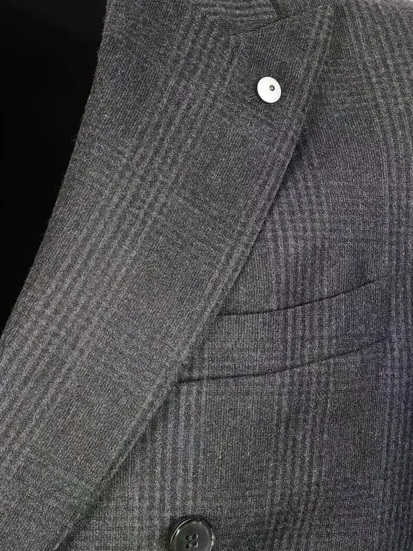 LBM Check-pattern Double-breasted Suit