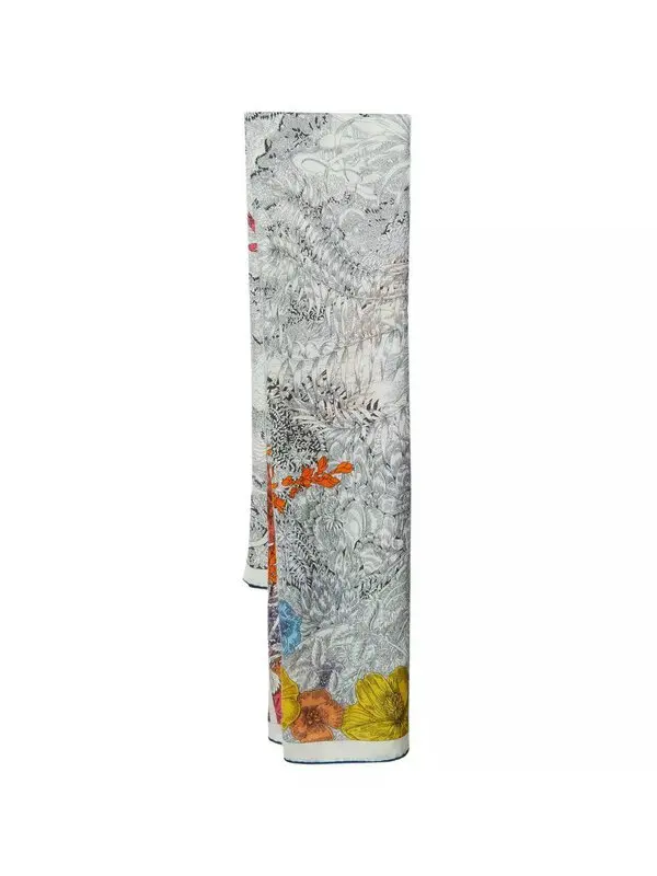 Hermès Retour A La Nature Shawl - White