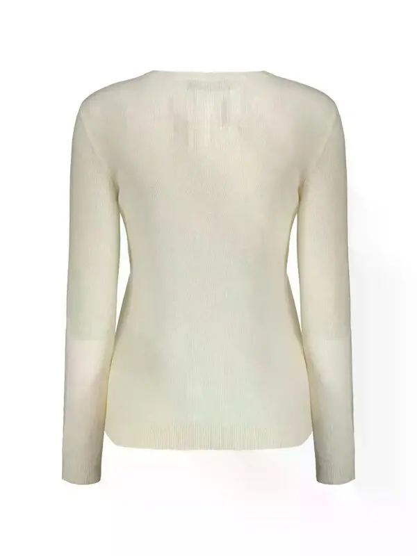 Valentino Garavani Vltn Logo-intarsia Sweater - Neutrals
