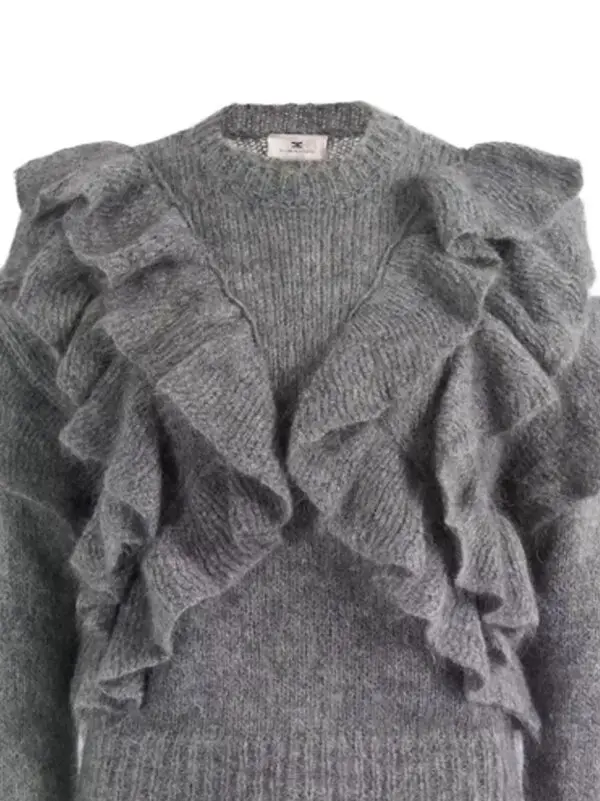 Elisabetta Franchi Knit Pullover With Ruffles