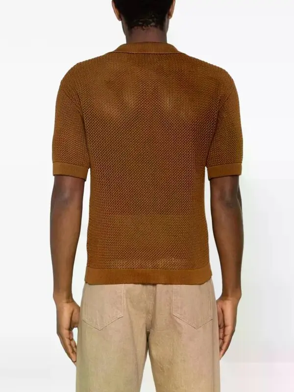 Tagliatore Open-knit Polo T-shirt