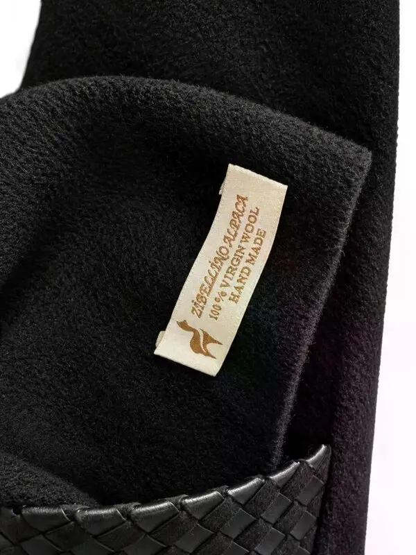 POCHE PARIS Woven-trim Belted Coat