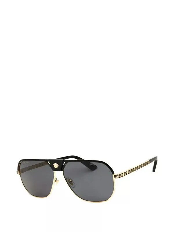 Versace Medusa Greca Pilot-frame Sunglasses