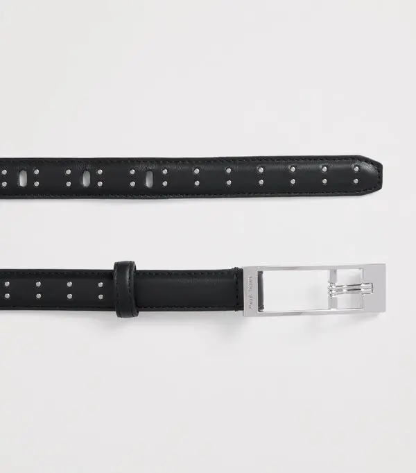 ANINE BING Leather Studded Ely Belt