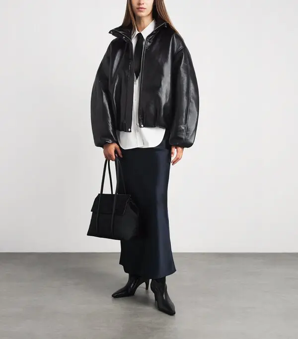 ANINE BING Regenerated Leather Cyrus Jacket
