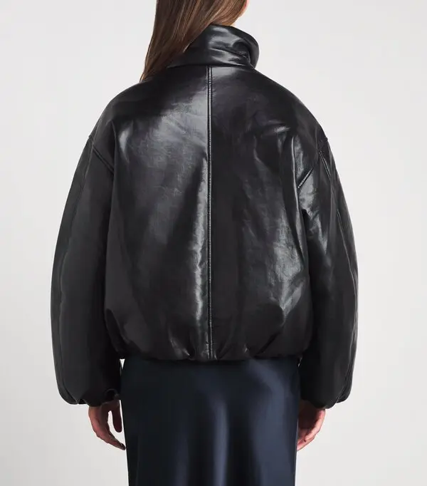 ANINE BING Regenerated Leather Cyrus Jacket