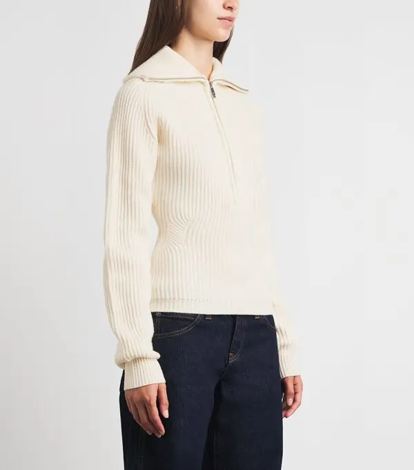 ANINE BING Merino Wool-cashmere June Sweater