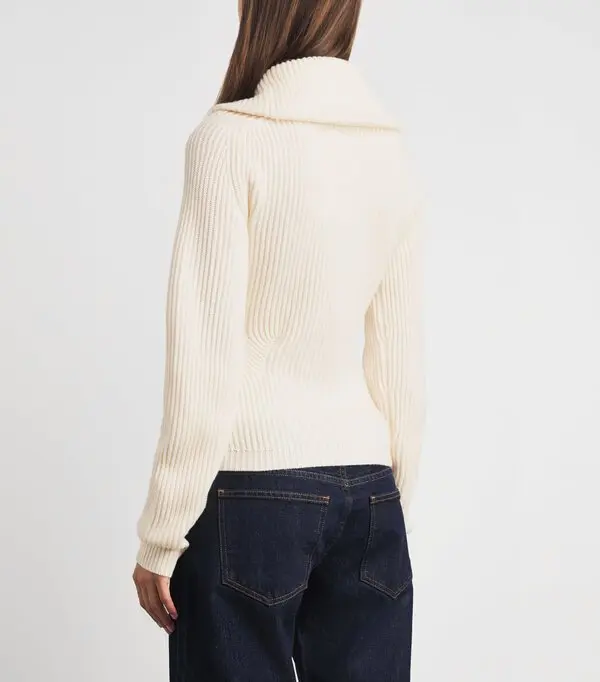 ANINE BING Merino Wool-cashmere June Sweater