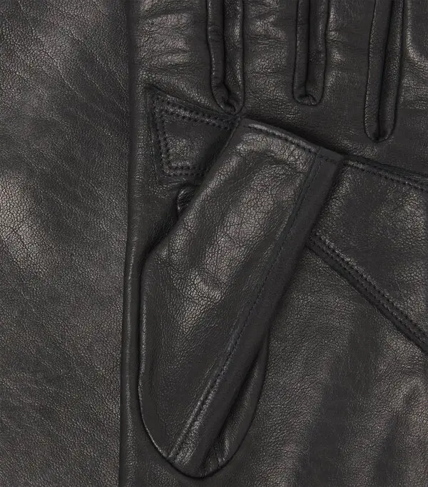 Rick Owens Leather Flared Gloves
