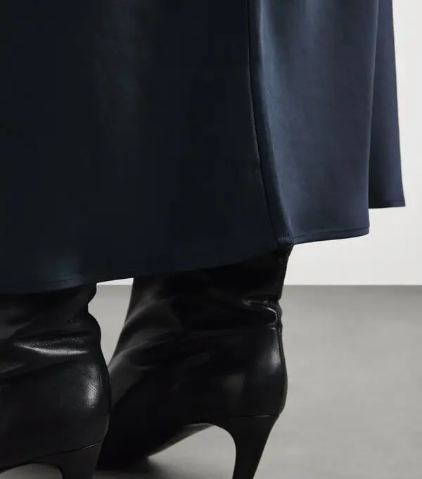 ANINE BING Silk Bar Maxi Skirt