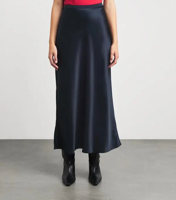 ANINE BING Silk Bar Maxi Skirt