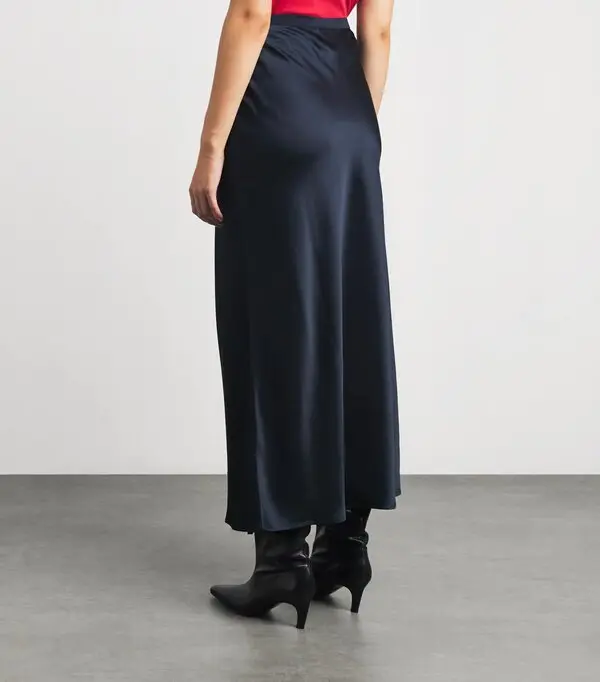 ANINE BING Silk Bar Maxi Skirt