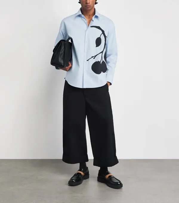 JW Anderson Cotton Persimmon Appliqué Shirt