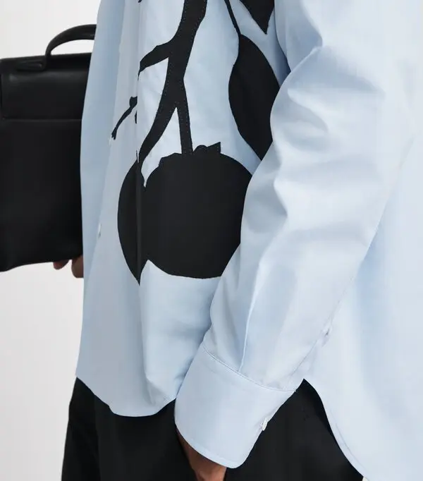 JW Anderson Cotton Persimmon Appliqué Shirt