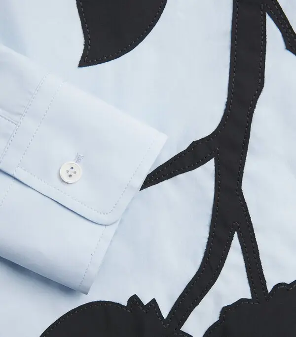 JW Anderson Cotton Persimmon Appliqué Shirt
