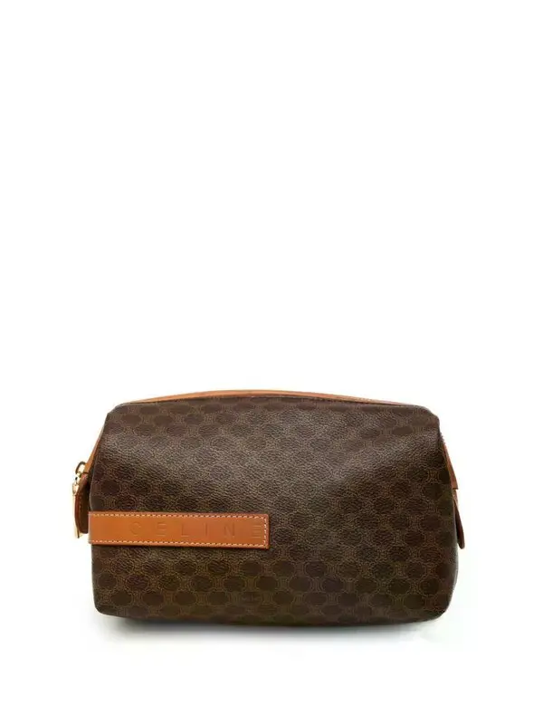 Celine 2000 Macadam Coated Canvas Cosmetic Pouch