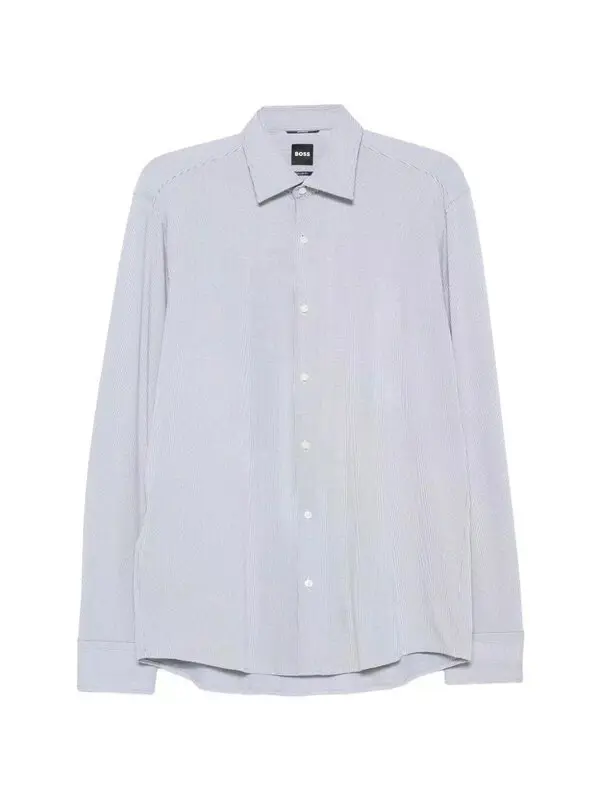 BOSS Micro-stripe Buttoned Shirt