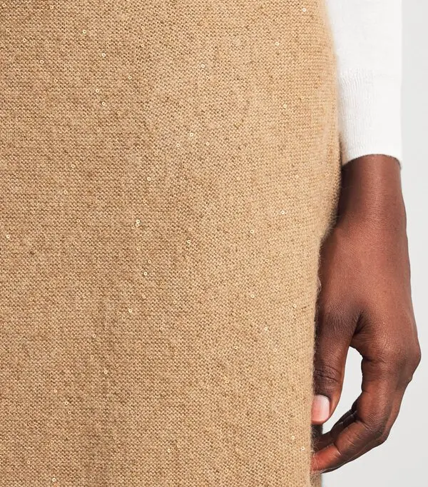 Fabiana Filippi Knitted Sequin Midi Skirt