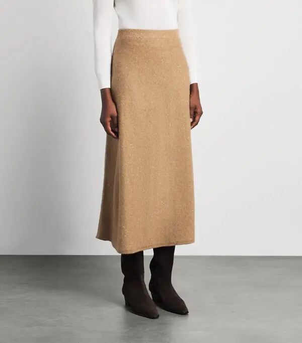 Fabiana Filippi Knitted Sequin Midi Skirt