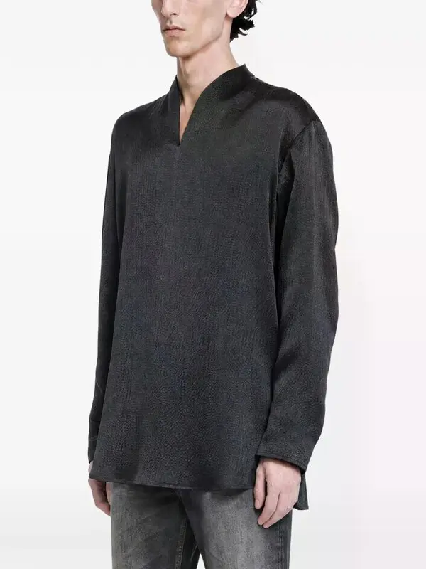 Giorgio Armani V-neck Textured-finish Shirt