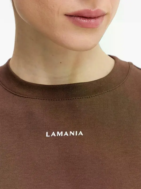 LA MANIA Ann Logo-print T-shirt