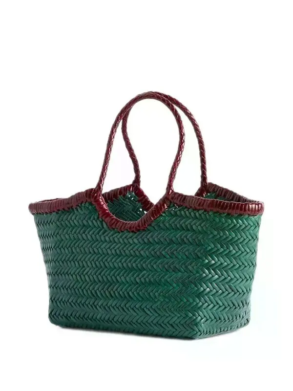 Dragon Diffusion Small Nantucket Woven Leather Tote Bag