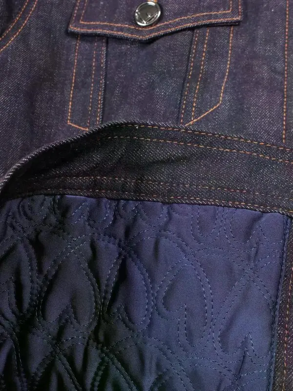 Fendi 2010s Open Your Heart Denim Jacket