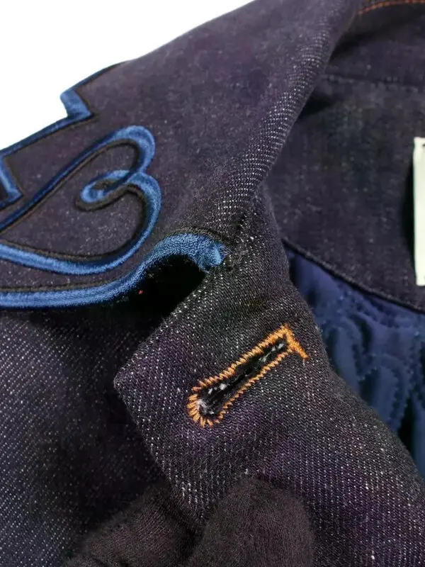 Fendi 2010s Open Your Heart Denim Jacket