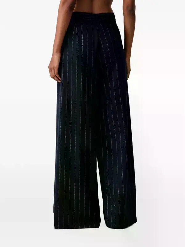 ERMANNO FIRENZE Pinstripe-pattern Palazzo Pants