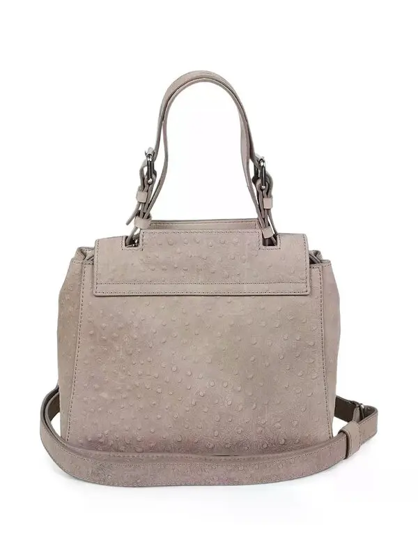 Orciani Ostrich-effect Tote Bag