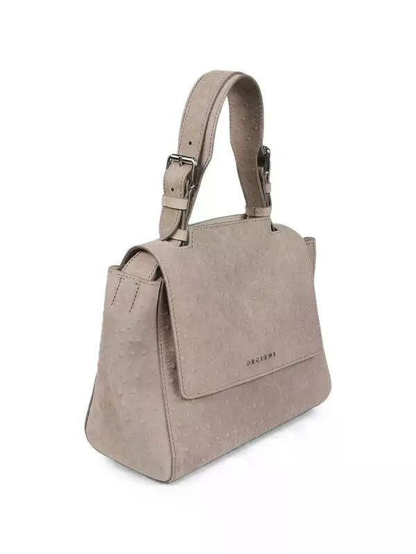 Orciani Ostrich-effect Tote Bag