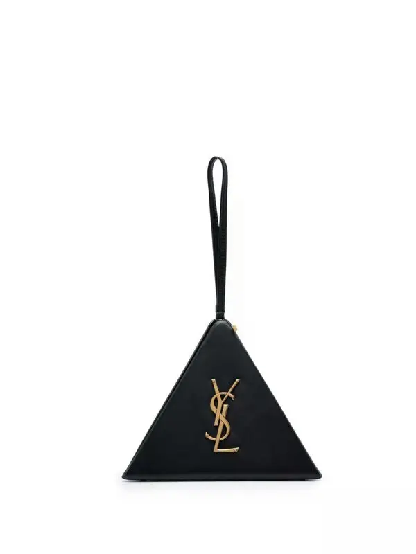 Saint Laurent 2018 Small Leather Pyramid Box Clutch Bag