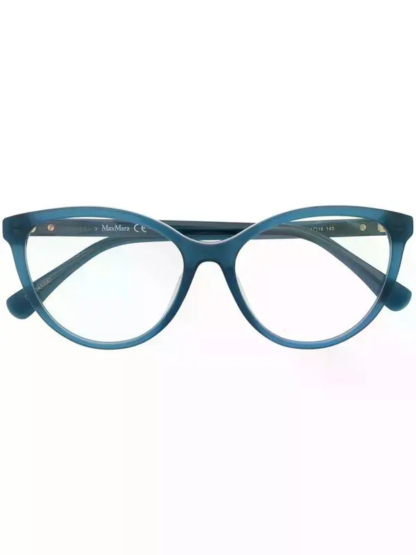 Max Mara Wayfarer-frame Optical Glasses - Blue