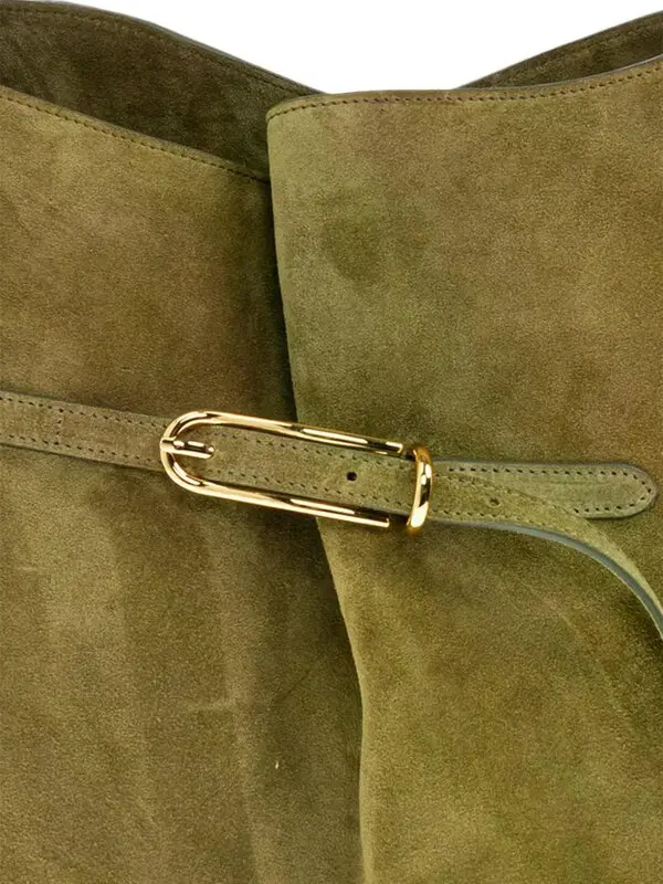 LIFFNER Buckle-detail Suede Bucket Bag
