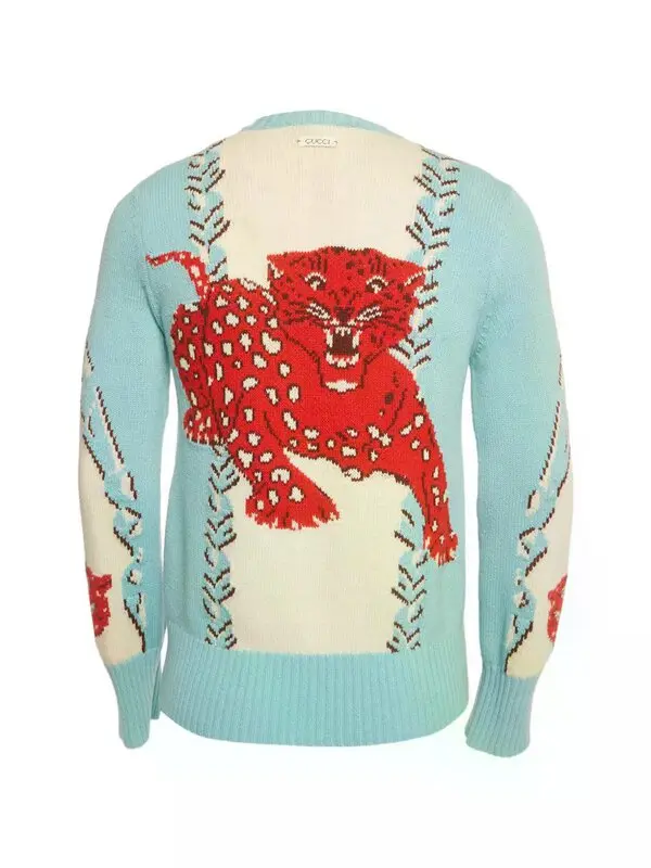 Gucci Leopard-intarsia Sweater