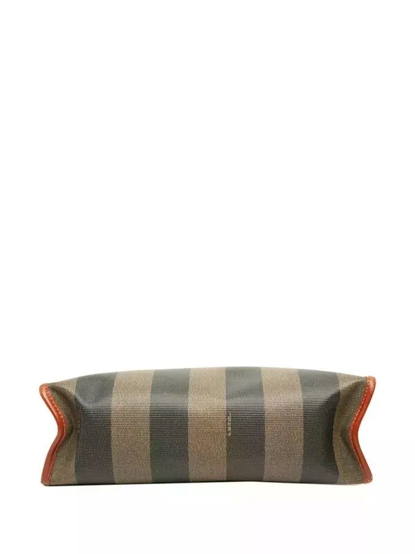 Fendi 20th Century Pequin Coated Canvas Cosmetic Clutch Bag