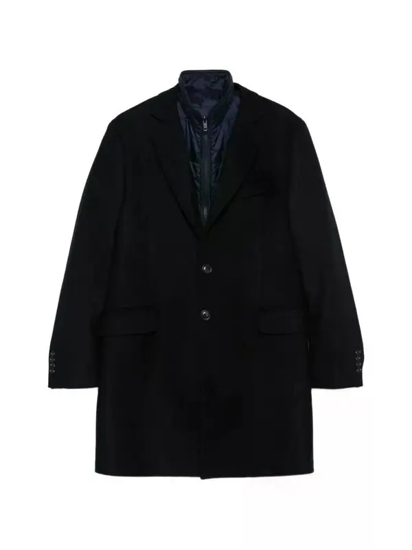 FAY Layered Single-breasted Coat