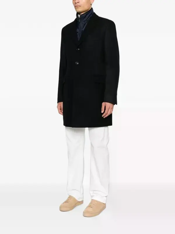 FAY Layered Single-breasted Coat