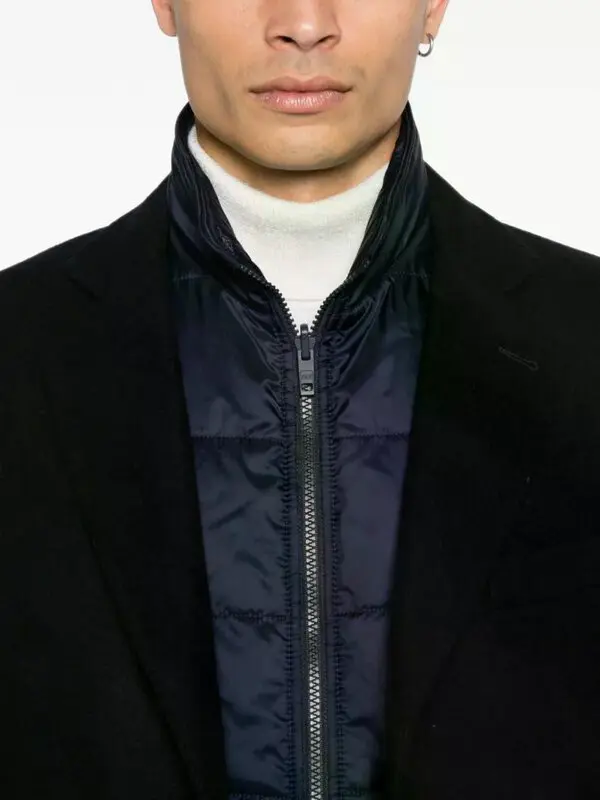 FAY Layered Single-breasted Coat