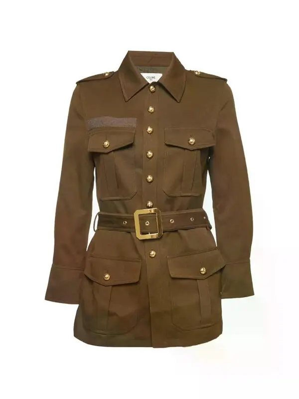 Celine Saharien Belted Military Jacket