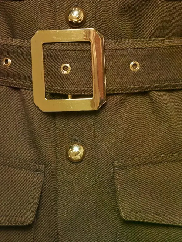 Celine Saharien Belted Military Jacket
