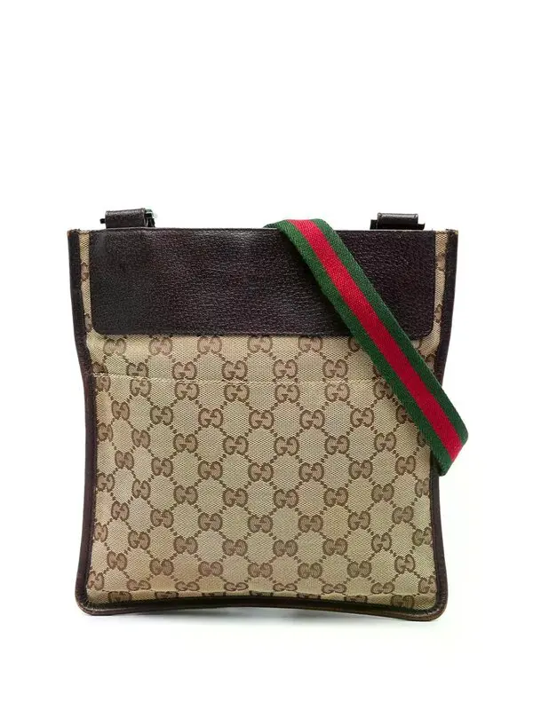 Gucci 2000-2015 Gg Canvas Web Crossbody Bag