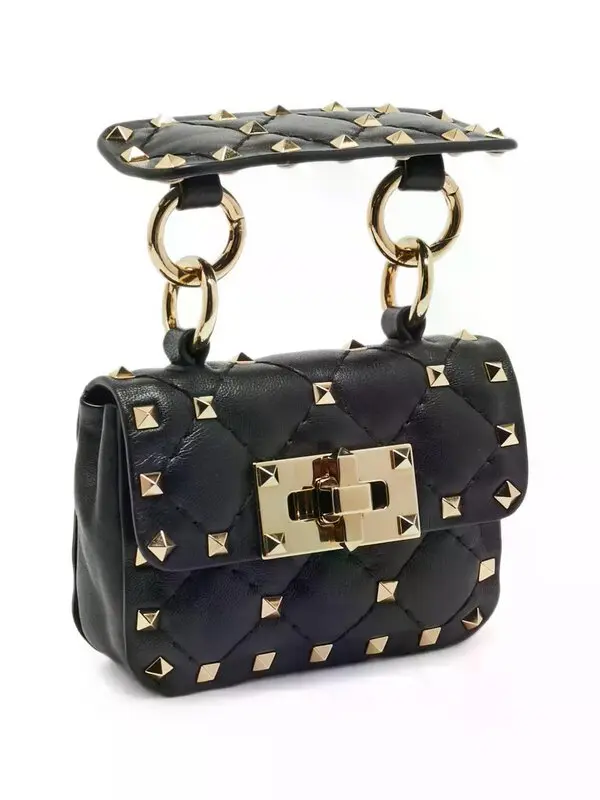 Valentino Garavani Rockstud Spike Quilted Clutch Bag