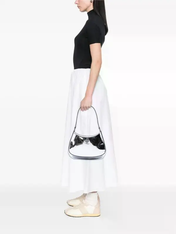 Prada 2000-2013 Brushed Leather Cleo Shoulder Bag