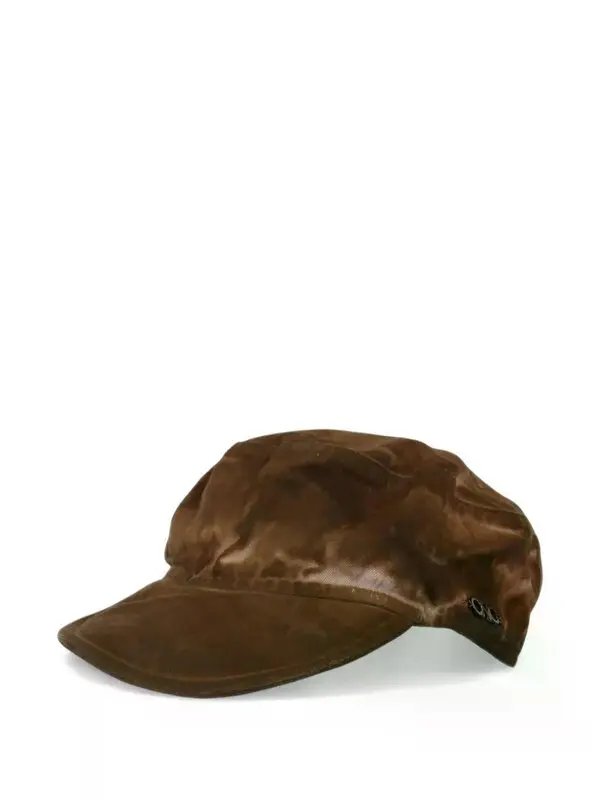 Costume National Corduroy Newsboy Cap - Brown