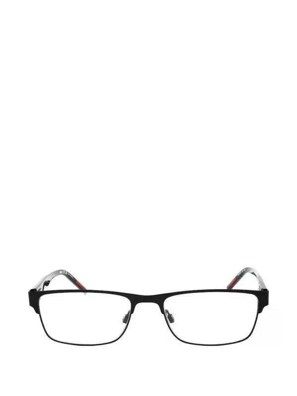 Hugo Rectangle-frame Glasses - Black