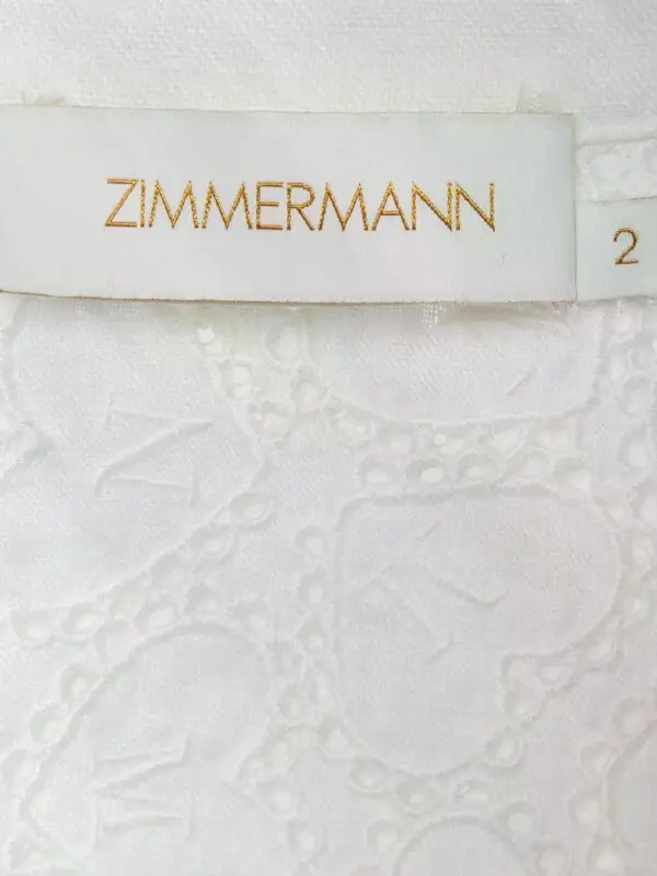Zimmermann Crush Logo-embroidered Playsuit