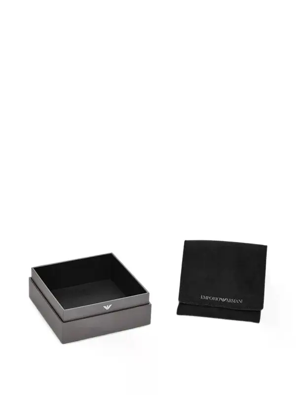 Emporio Armani Logo-plaque Curb-chain Necklace